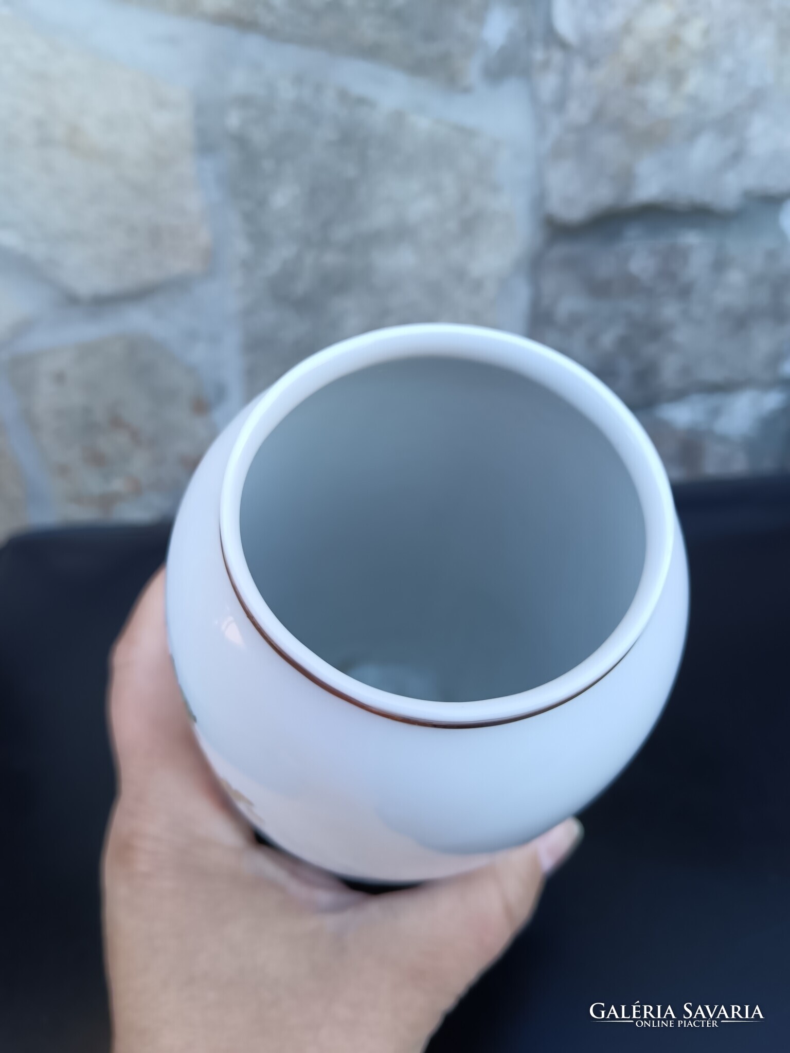 Hollóházi paradicsom madaras váza 16 cm - Porcelán | Galéria Savaria ...