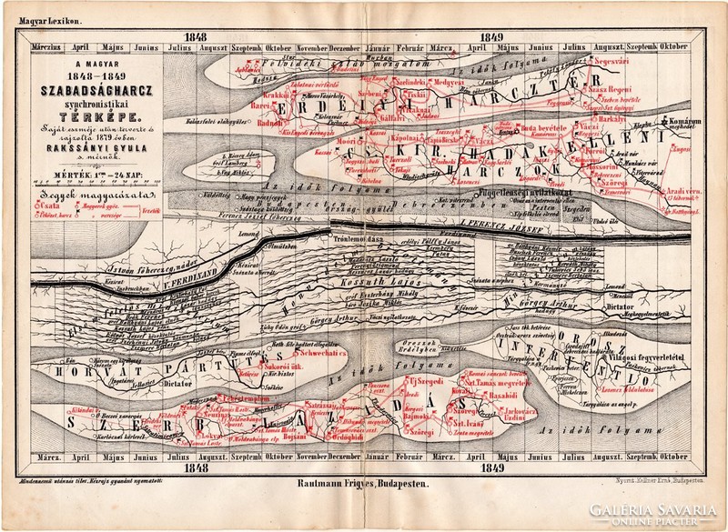 Vas vármegye térkép 1904, megye, Nagy - Magyarország, eredeti ...
