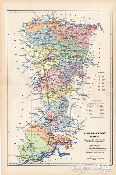 Magyarország vármegyéinek kézi atlasza 1905 - Térkép, atlasz, földgömb ...
